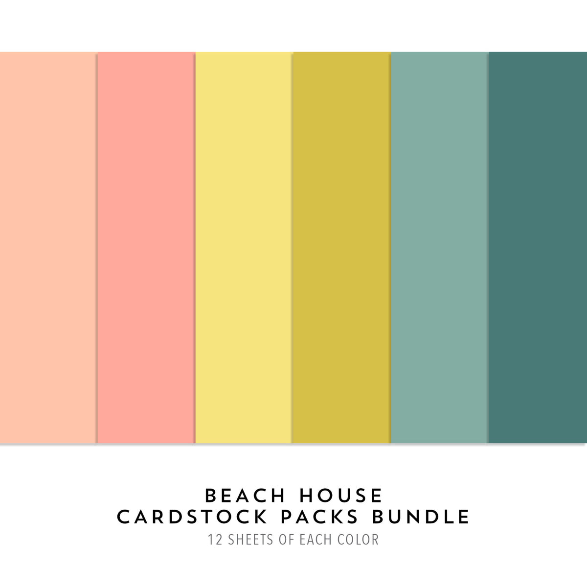 Beach House Cardstock Packs Bundle