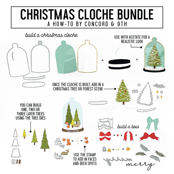 Christmas Cloche Bundle - Concord & 9th