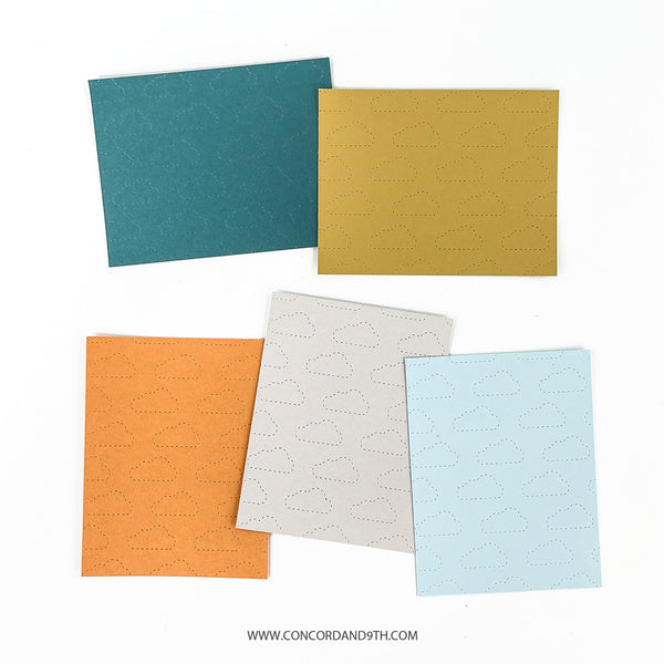 Cloudy Double Card Front Die - Concord & 9th