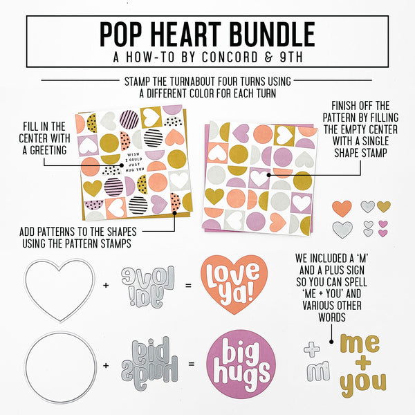 Pop Heart Bundle - Concord & 9th
