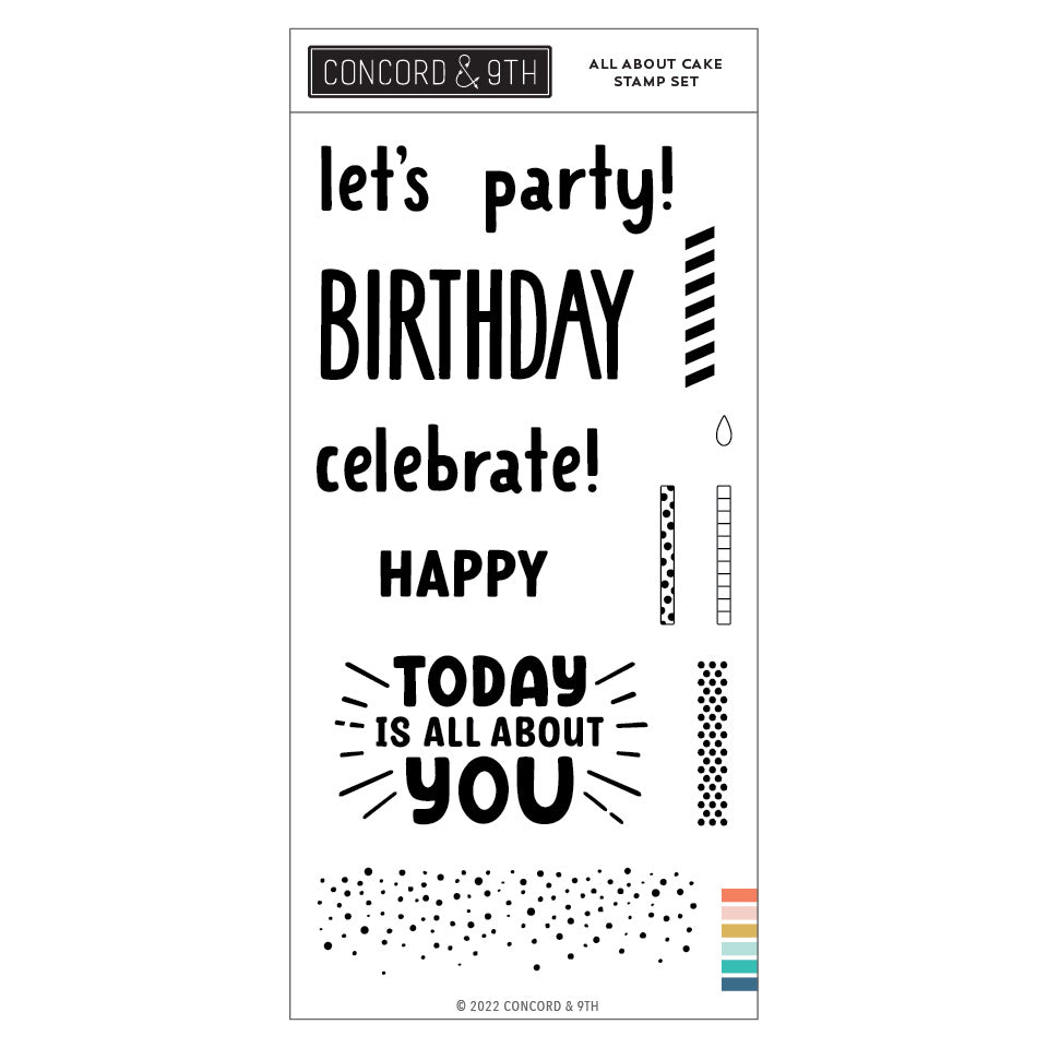 All About Cake Stamp Set - Concord & 9th