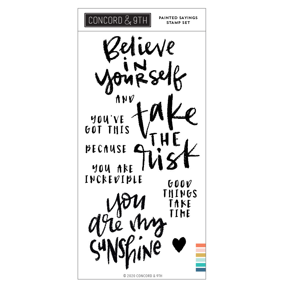 Painted Sayings Stamp Set - Concord & 9th